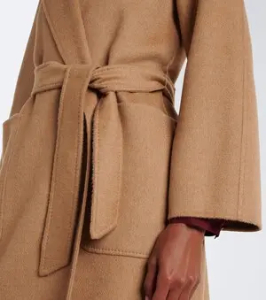 Max Mara Wool Wrap Coat - Beige