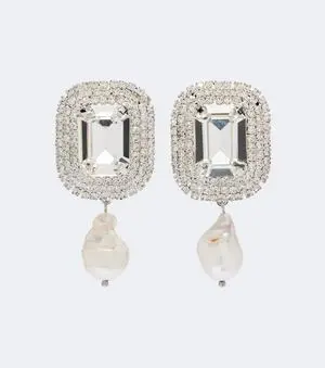 Magda Butrym Crystal-embellished Drop Earrings - Silver