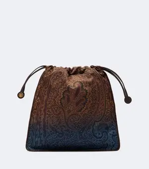 Etro Small Paisley Clutch - Brown