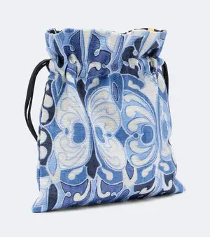 La DoubleJ Printed Pouch With Drawstring Top