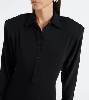 MUGLER Wool-blend Polo Sweater