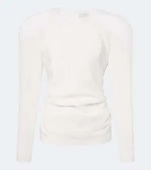 Magda Butrym Draped Top - White