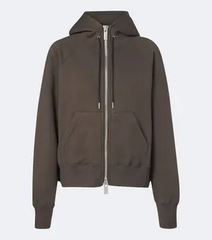 Sacai Cotton Jersey Hoodie - Green