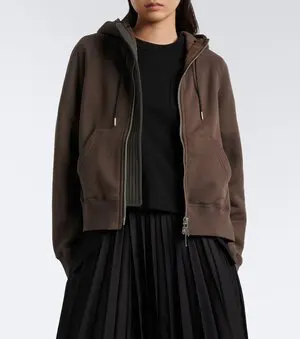 Sacai Cotton Jersey Hoodie