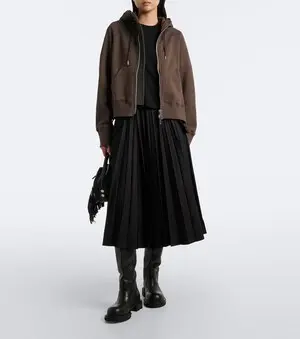 Sacai Cotton Jersey Hoodie