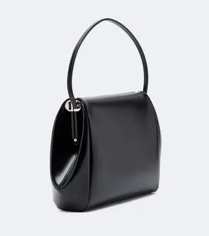 Calvin Klein Small Leather Shoulder Bag - Black