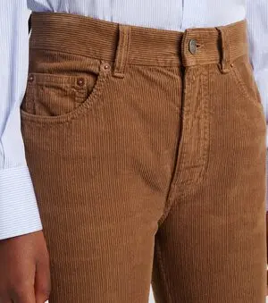Saint Laurent 70s Cotton Corduroy Flared Pants