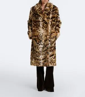 Etro Leopard-print Faux Fur Coat - Multicoloured