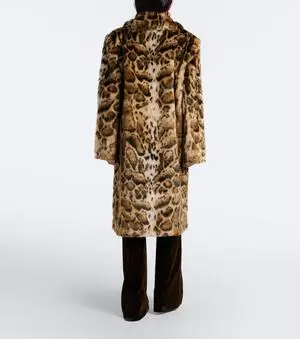 Etro Leopard-print Faux Fur Coat - Multicoloured
