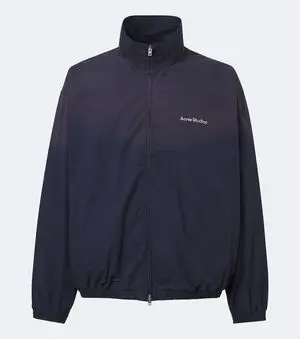 Acne Studios Logo Cotton Poplin Jacket - Blue