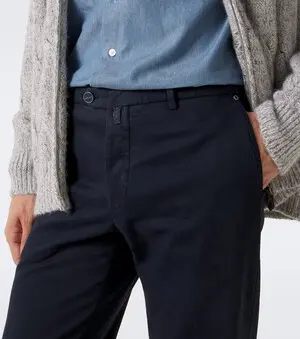 Kiton Cotton And Cashmere Chinos