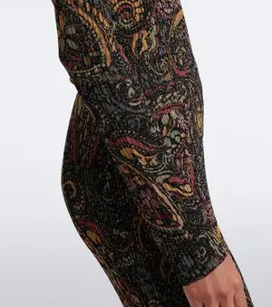 Etro Paisley Ribbed-knit Top