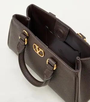 Valentino Garavani Vlogo Mini Leather Top-handle Bag