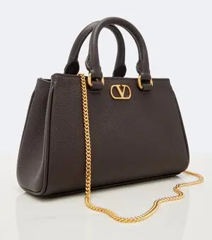Valentino Garavani Vlogo Mini Leather Top-handle Bag