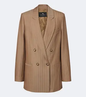 Etro Striped Wool Blazer