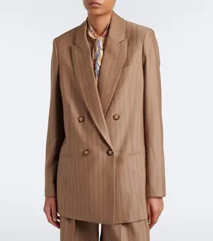 Etro Striped Wool Blazer