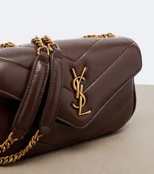 Saint Laurent Loulou Mini Leather Shoulder Bag