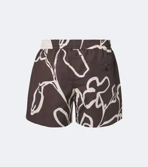 Frescobol Carioca Rio Printed Swim Trunks