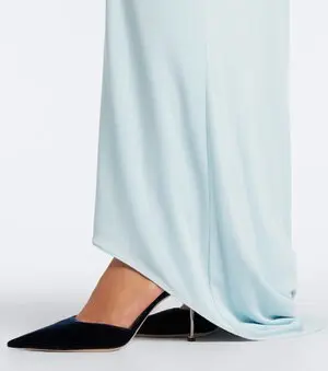 TOM FORD Velvet Pointed Toe Pumps - Blue