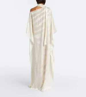 TALLER MARMO Fil Coupé Kaftan With Scarf Detail