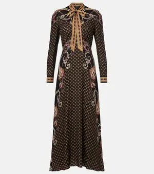 Etro Printed Maxi Dress - Black