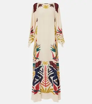 Etro Printed Maxi Dress - White