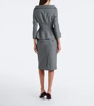 Magda Butrym Wool Pencil Skirt