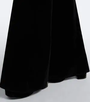 Etro Cotton Velvet Flared Pants