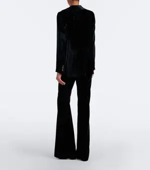 Etro Cotton Velvet Flared Pants