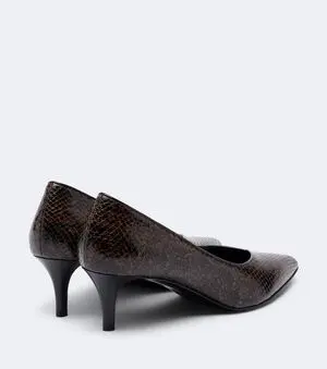 Isabel Marant Étoile Pamely Snake-effect Leather Pumps
