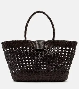 Rixo Dragon Diffusion Lucine Leather Tote Bag - Brown