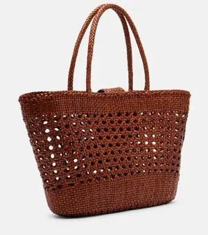Rixo Dragon Diffusion Lucine Leather Tote Bag - Brown