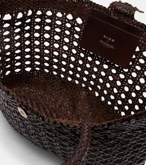 Rixo Dragon Diffusion Lucine Leather Tote Bag - Brown