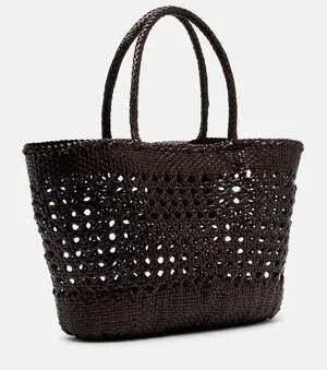 Rixo Dragon Diffusion Lucine Leather Tote Bag - Brown