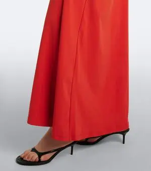 Christopher Esber Orbit Gather Cutout Maxi Dress - Red