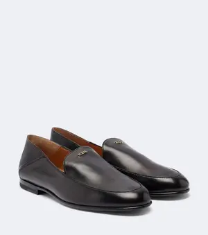 TOD'S Leather Loafers - Black