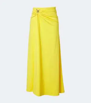 Christopher Esber Orbit Gathered Maxi Skirt - Yellow