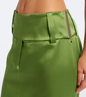 Sportmax Satin Midi Skirt