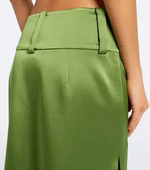 Sportmax Satin Midi Skirt