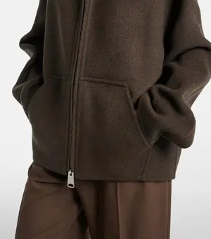 Khaite Oversized Wool Hooded Jacket - Green