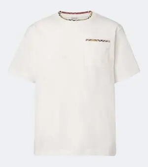 Burberry Check Cotton Jersey T-shirt - White