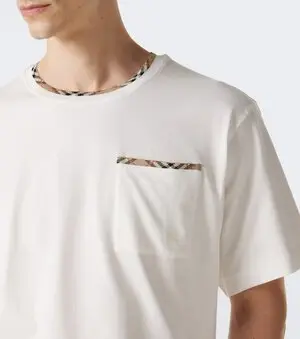 Burberry Check Cotton Jersey T-shirt