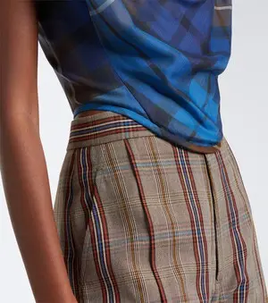 VIVIENNE WESTWOOD Sunday Plaid Wool Bustier Top