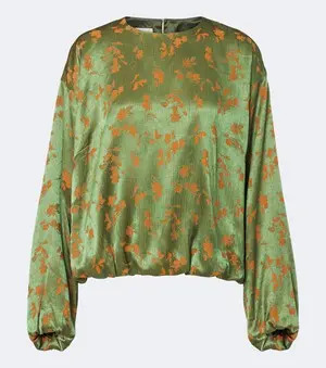 Dries Van Noten Floral Blouse - Green