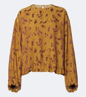 Dries Van Noten Dries Van Noten Floral Print Blouse Yellow