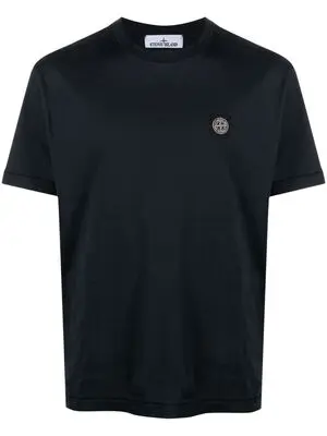 Stone Island Logo Cotton T-shirt - Multicolor