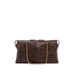 Valentino Garavani Panthea Patchwork Shoulder Bag - Brown