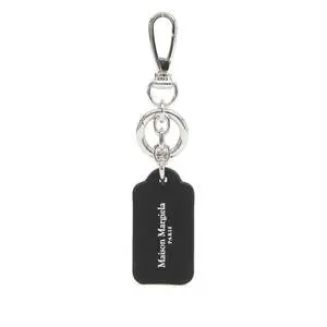 MAISON MARGIELA Calf Leather Keyring - Black