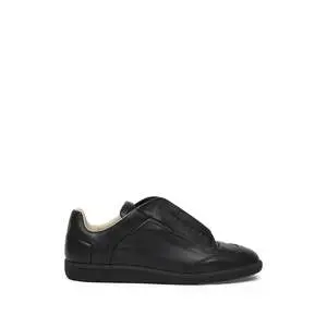 MAISON MARGIELA Leather Slip-on Sneakers - Black