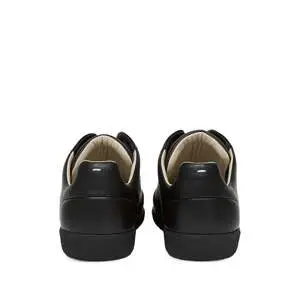 MAISON MARGIELA Leather Slip-on Sneakers - Black